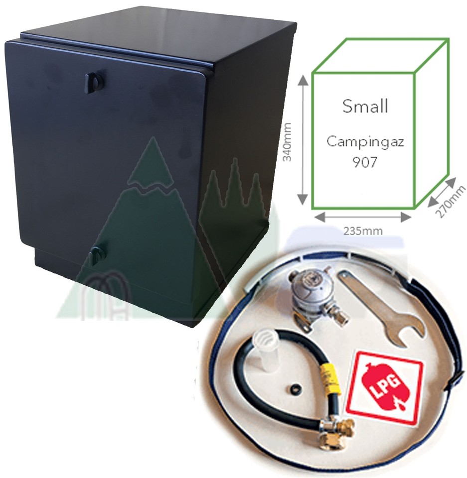 GAS LOCKER BOX SAFETY STORAGE KIT CAMPING GAZ 904 907 CAMPER CARAVAN ...