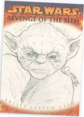 2005 Topps Star Wars Revenge of the Sith Sketch ROTS Cynthia Cummens ...