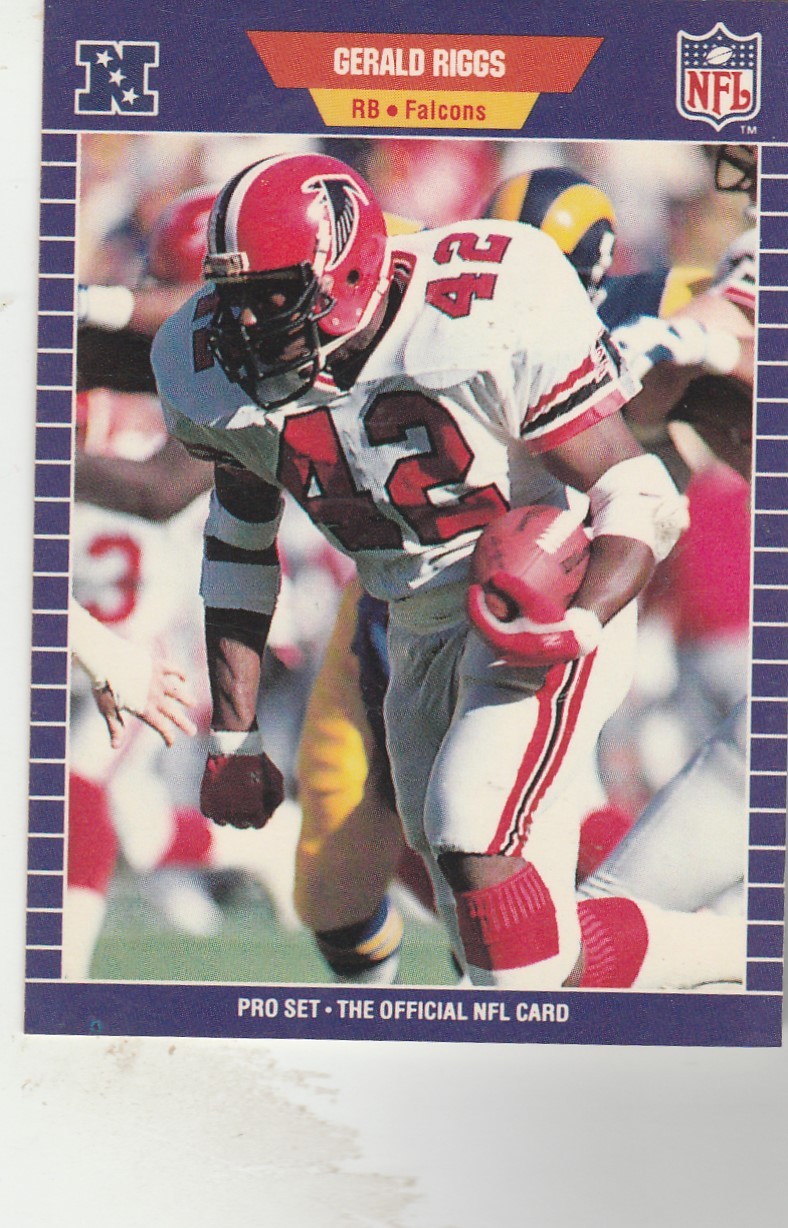FREE SHIPPING-MINT-1989 Pro Set #14 Gerald Riggs FALCONS | eBay