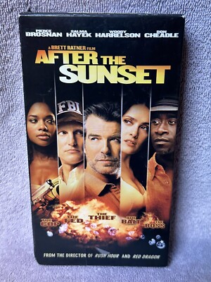 After The Sunset (New Sealed VHS 2004) Pierce Brosnan, Salma Hayek ...