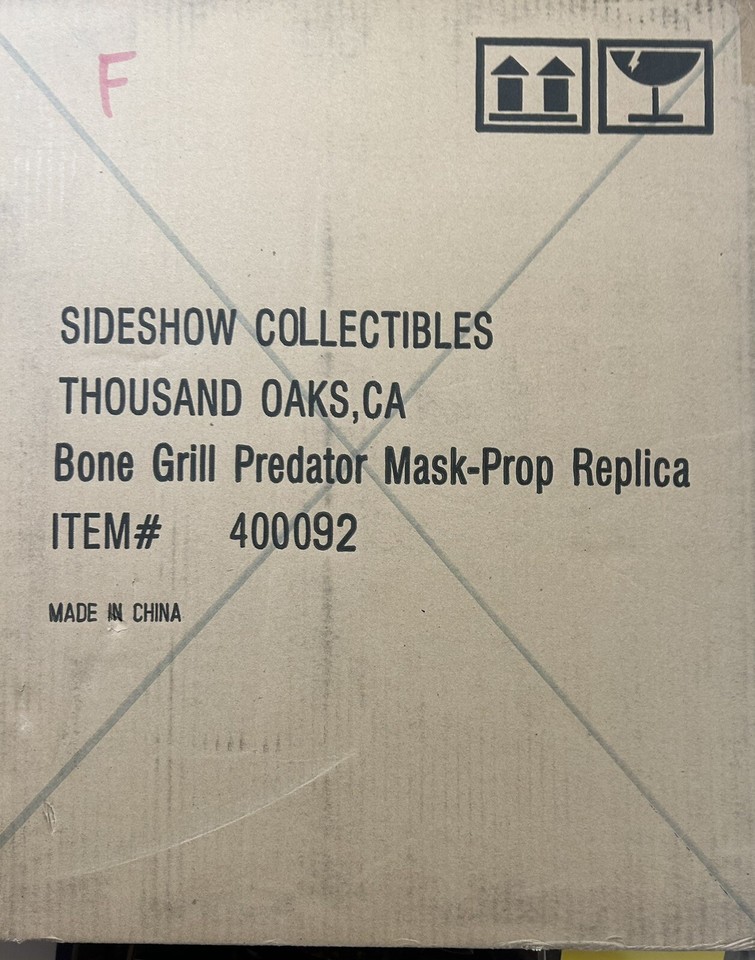 SIDESHOW PREDATOR BONE GRILL MASK STATUE LIFE 1:1 PROP Replica Unopened ...
