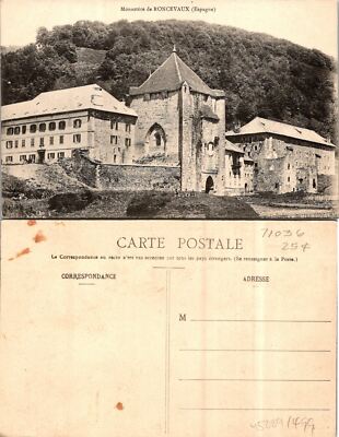Roncevaux Spain Monastery Postcard Unused (45089) | eBay