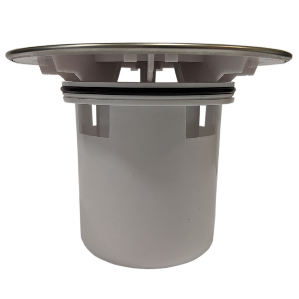 120mm Shower Drain Waste Replacement Chrome Cap/Tube/Sediment Cup for ...