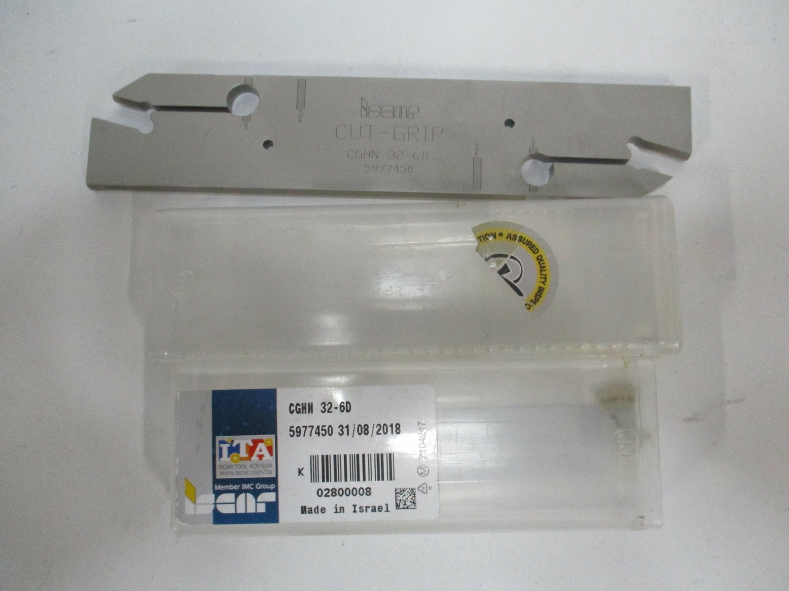 Iscar (02800008) CGHN 32-6D 5.5mm W x 26mm D Neutral Indexable Grooving ...