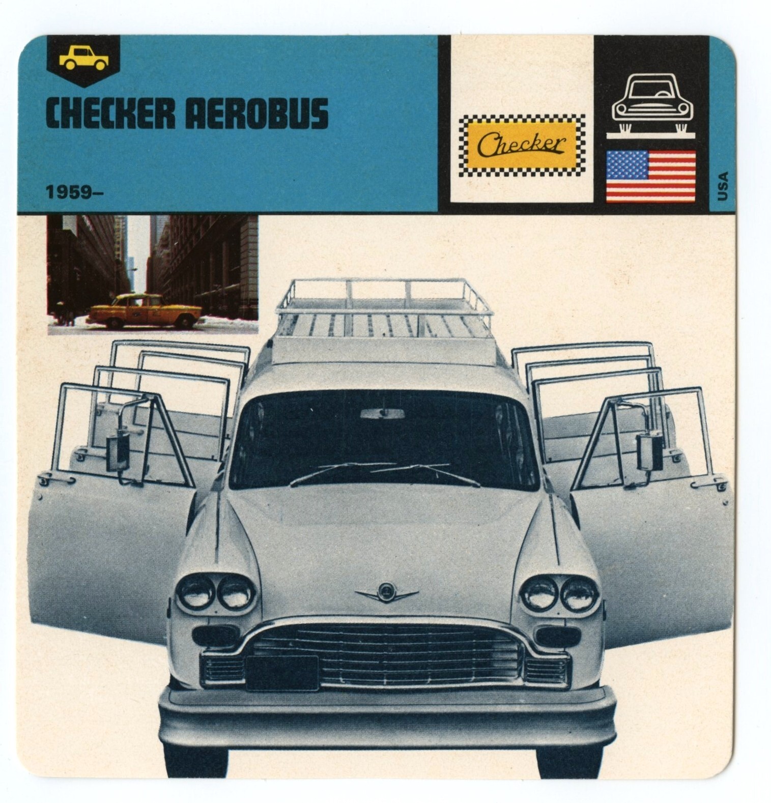 Checker Aerobus - GT / Production Car Edito Service SA Auto Rally Card ...