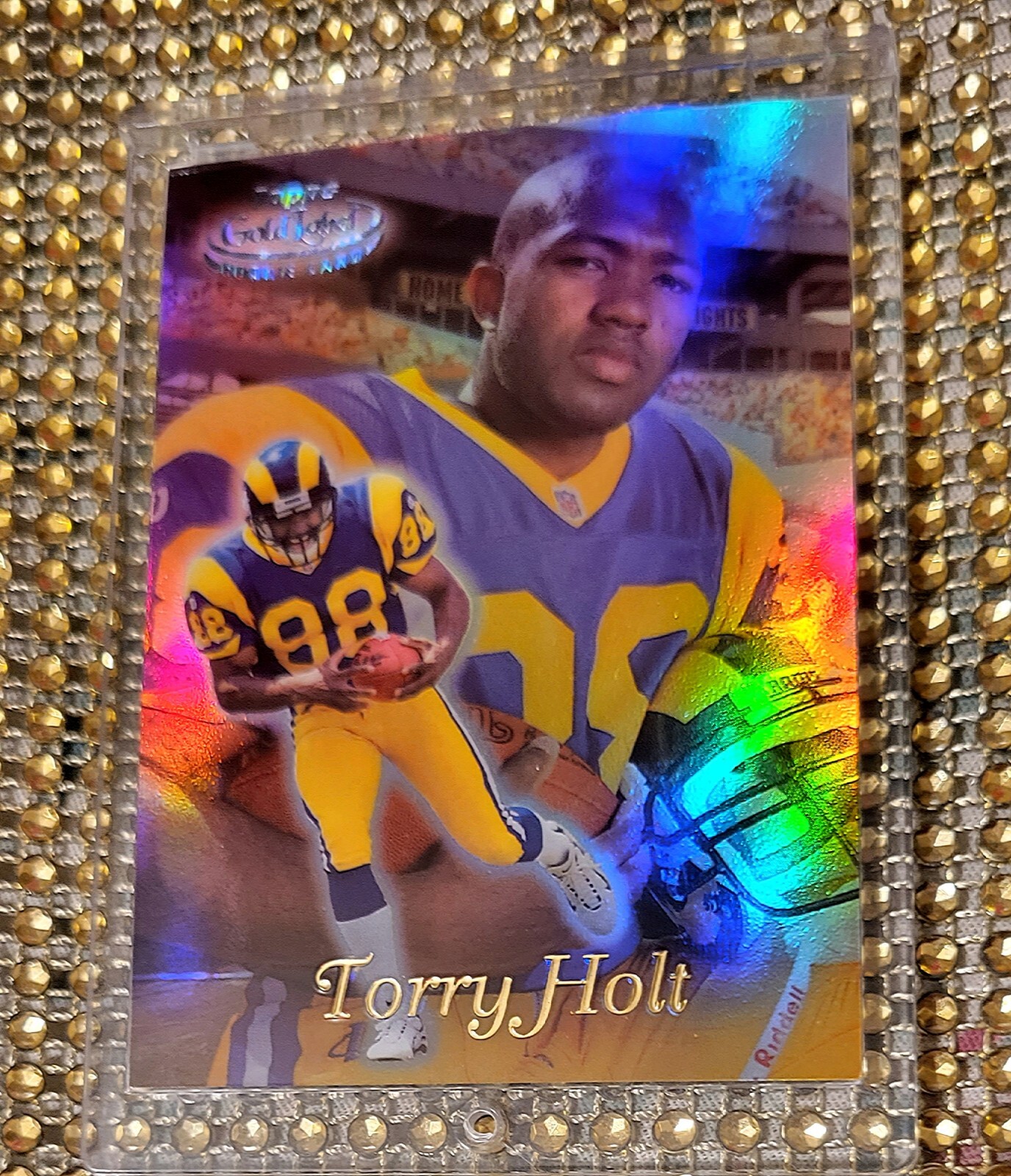 (Ebay 1/1) 1999 Topps GOLD LABEL Torry Holt RC BLACK LABEL #71 1-OWNER ...