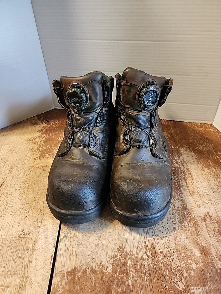 Red Wing BOA King Toe 6" Mens Size 10.5 Brown Leather Steel Toe Work ...