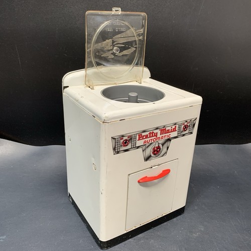 Vintage Pretty Maid Automatic Washing Machine Tin Toy Playhouse Made In ...