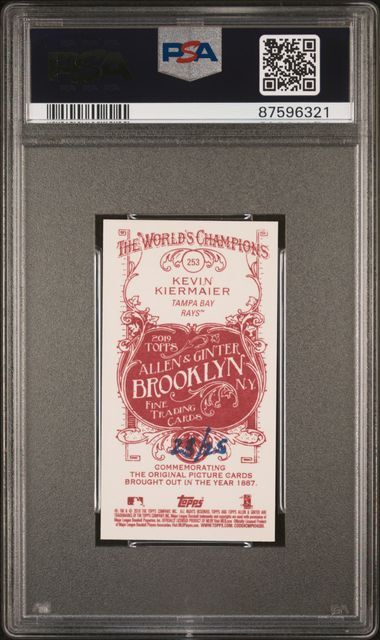 2019 Topps Allen & Ginter - Mini Brooklyn Back #253 Kevin Kiermaier /25 ...