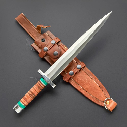 Rare!!! Handmade Full Tang D2 Malachite KRATOS Tactical Combat Dagger ...