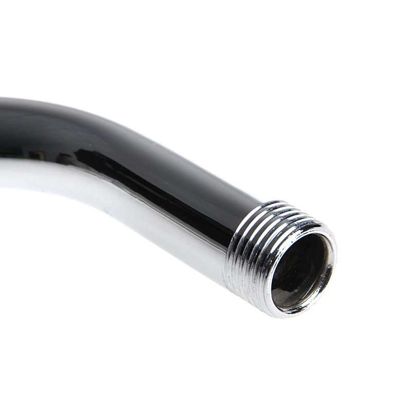 12" Stainless Steel Water Extension Pipe Long Shower Head Arm Mounts ...