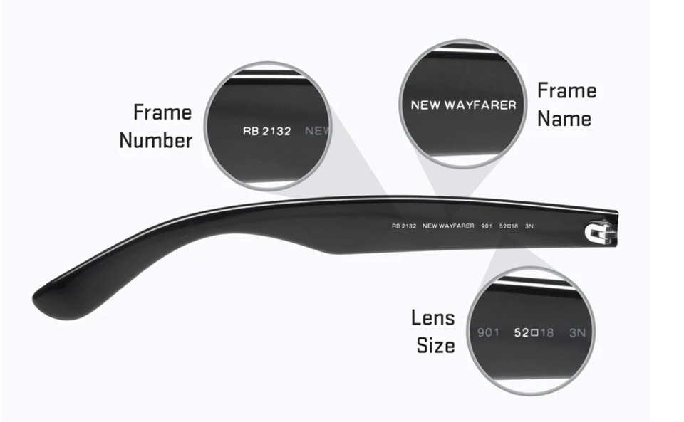 Authentic Lenses - Ray Ban RB 4008 META WAYFARER 53 mm Brand New BLUE ...