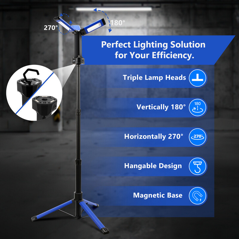 Spotlight removable Akku Dimmable work light hand lamp Rechargeable ...