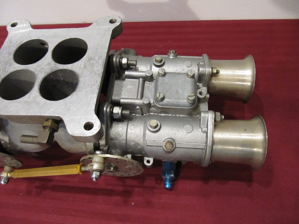 Vintage Italian Weber 45DCOE 150 Side Draft Carb Pair Ford V8 Small ...
