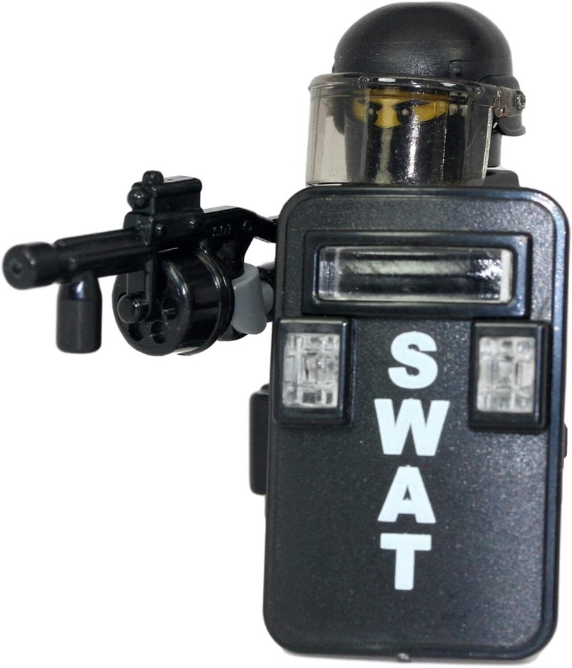 Custom SWAT Police Riot Control Officer made with real LEGO® minifigure ...