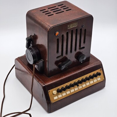 VTG RARE 1940's Executone New York Wood Two-Way Intercom Speaker Nice ...