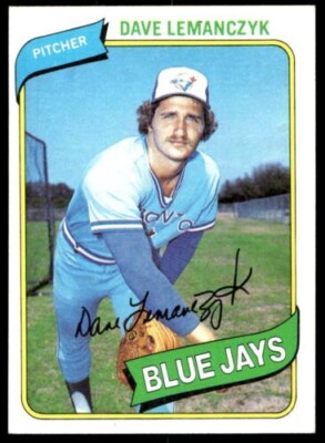 1980 Topps #124 Dave LEMANCZYK Pitcher Toronto BLUE JAYS EX FREE ...