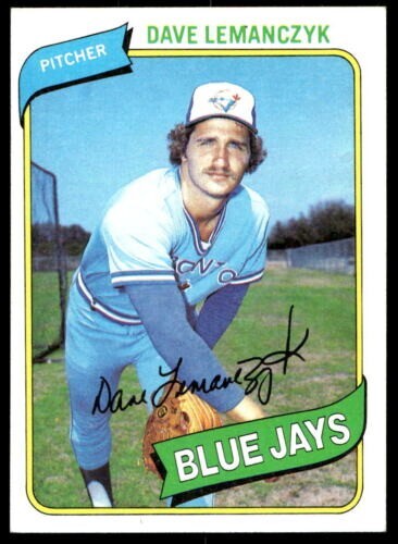 1980 Topps #124 Dave LEMANCZYK Pitcher Toronto BLUE JAYS EX FREE ...
