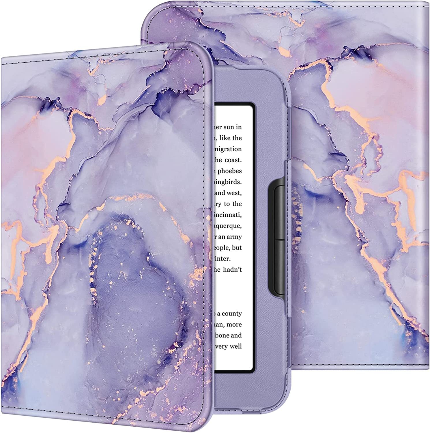 Case for Nook GlowLight 4 2021/GlowLight 4e 2022 Vegan Leather Folio ...