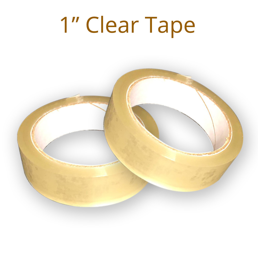 CLEAR TAPE BIG ROLLS PARCEL PACKING SELLOTAPE 1" 24MM X 66M CELLOTAPE ...