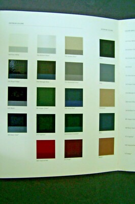 1997 Mercedes SL Owners sales brochure Paint color Chart s500 e new ...