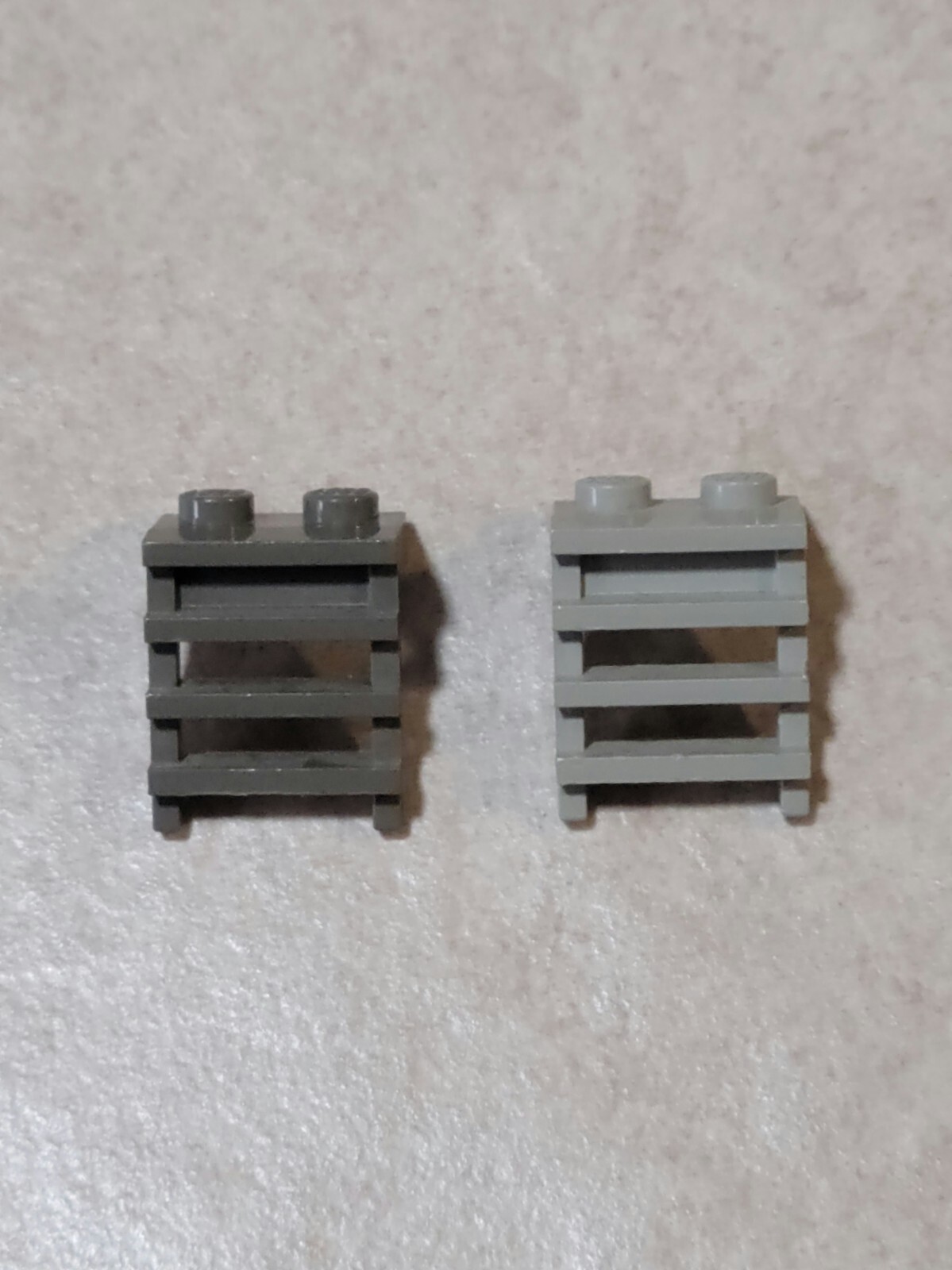 LOT OF 2 LEGO LADDERS 1 1/2 X 2 X 2 DARK AND LIGHT BLUISH GRAY 4175 | eBay