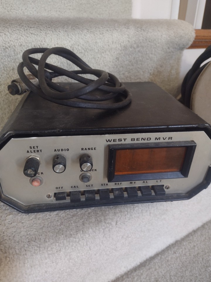 Vintage West Bend MVR-5000 Police Car Radar Speed Detection Unit RCA ...