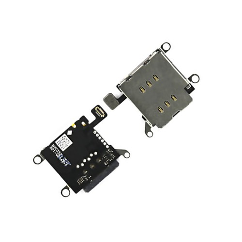 Black Dual SIM Card Reader Slot Socket Board Flex Cable For iPhone 12/ ...