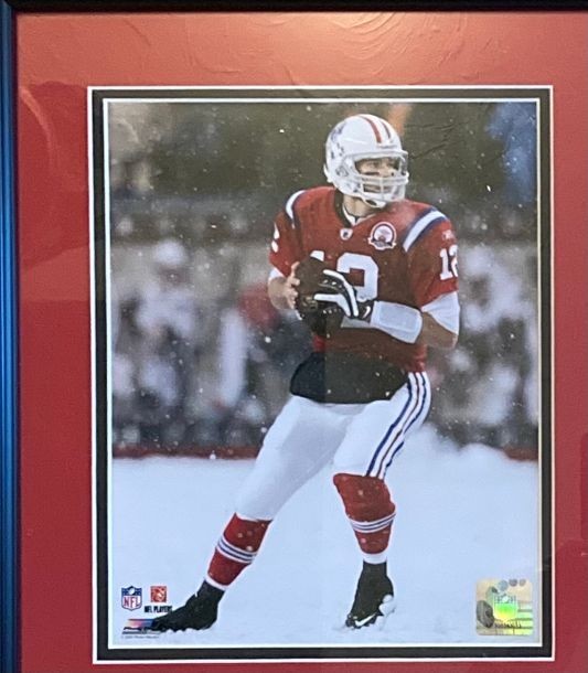 Tom Brady & Randy Moss Patriots Dual 8x10's Framed 18x22 Overall Ready ...