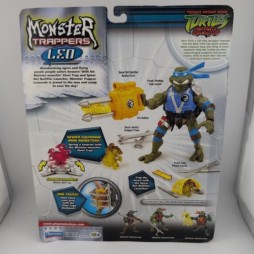 TMNT Monster Trappers Leonardo & Monsters Action Figure 2005 Mirage ...