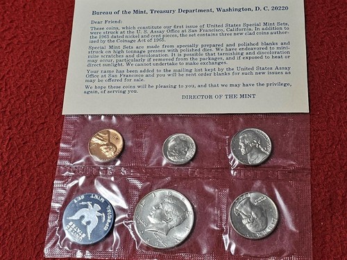 1965 SMS Special Mint Set 40% Silver Half. OGP #T1347 | eBay