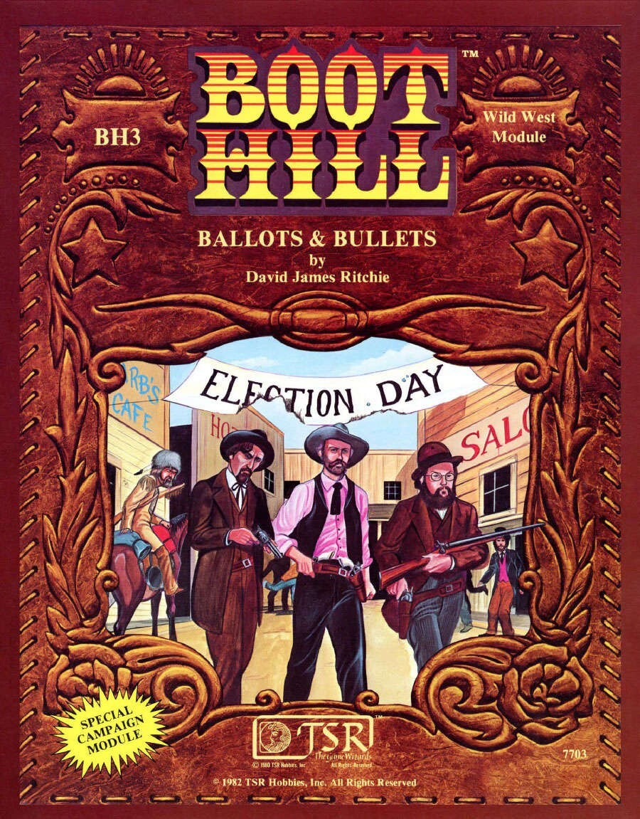 BH3: Ballots & Bullets Boot Hill Wizards of the Coast TSR RPG | eBay