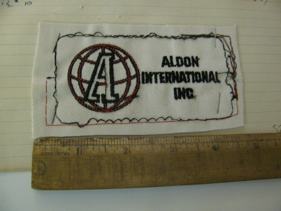 Vtg ALDON INTERNATIONAL INC CORPORATION AVON NY 5" patch NOS STOCK FREE ...