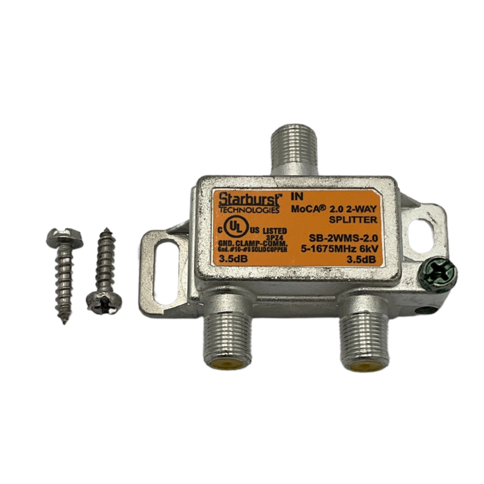 2 WAY STARBURST SB-2WMS-2.0 Frontier Fios Verizon MOCA 2.0 Splitter 5 ...