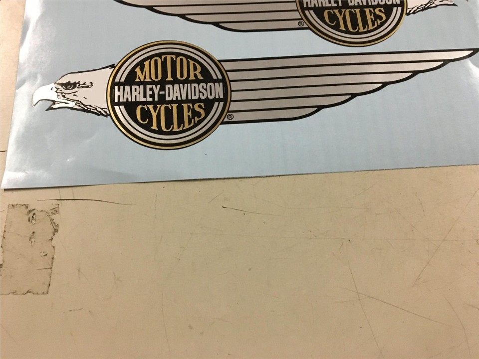Harley-Davidson Silver Eagle Gas Fuel Tank Decal Set Shovelhead FLH ...