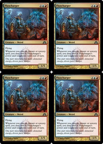 4x FLUXCHARGER Dragon's Maze MTG Gold Creature—Weird Unc | eBay