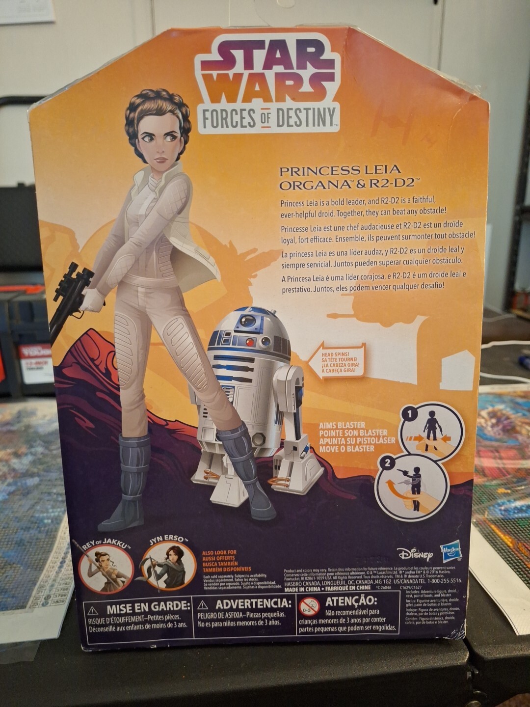 Hasbro Star Wars Forces of Destiny Princess Leia Organa and R2-D2 ...