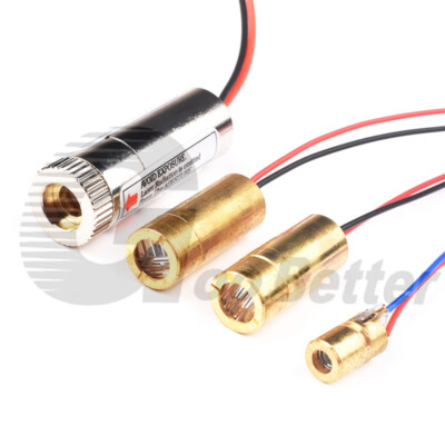 6mm Copper Laser Head 10pcs 3V/5V Adjustable Red Dot Laser Modules ...