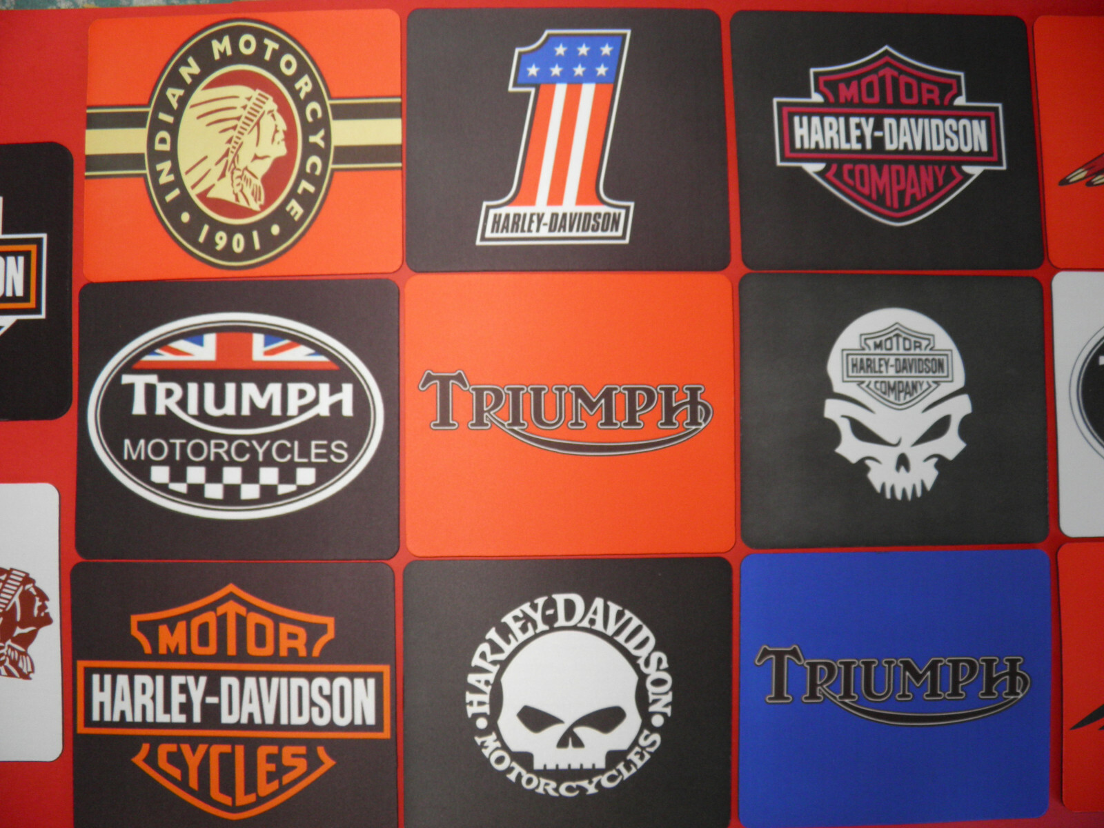1 x Personalized Mouse Pad Your Design -Motor Cycles-Harley-Indian ...