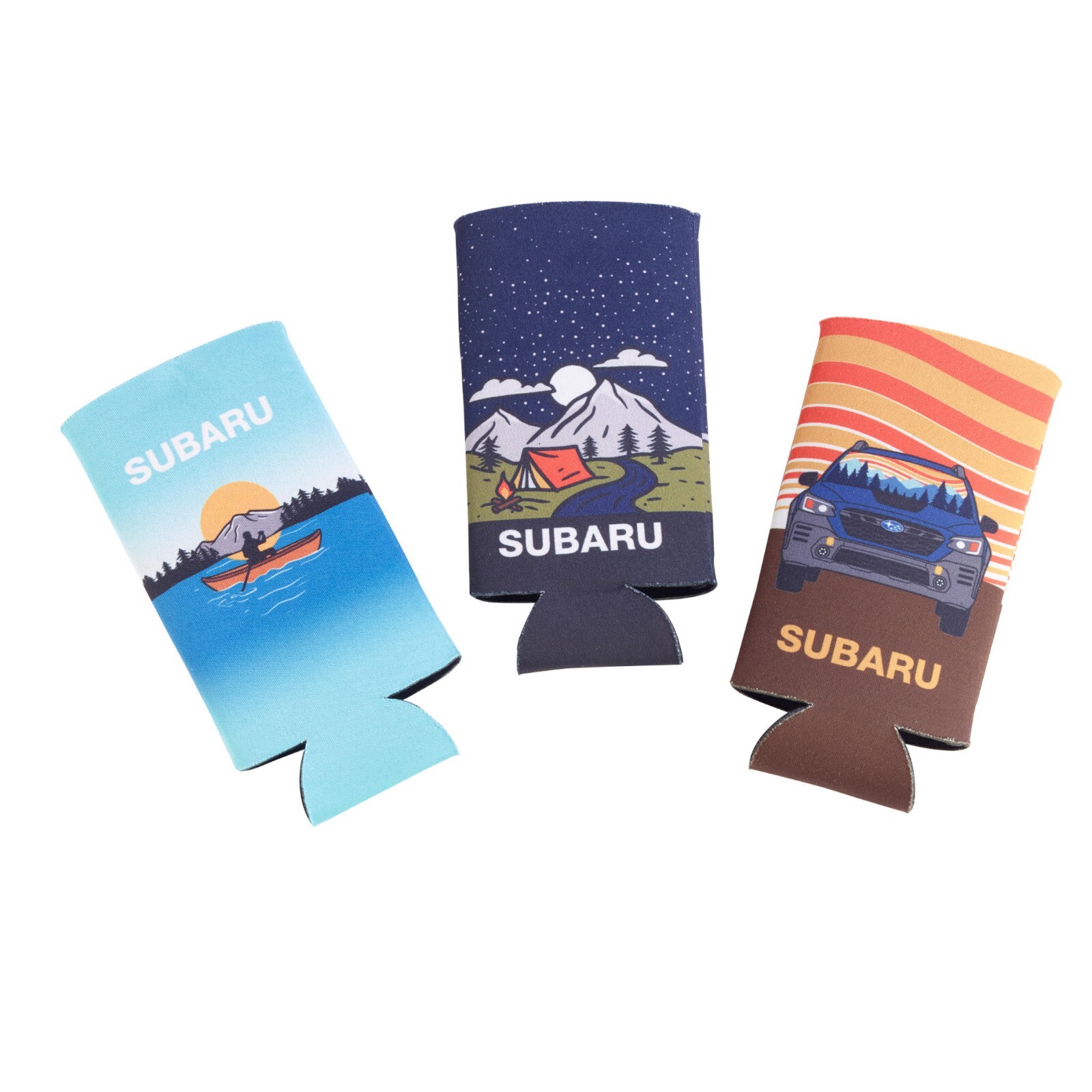 Subaru Logo ECO Slim Can Cooler 3 pack WRX STI Forester Outback Ascent ...