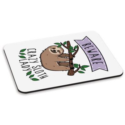 Beware Loco Pereza Lady Alfombra Ratón Ordenador PC Divertido Broma ...