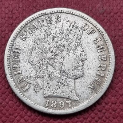 1897 S Barber Dime 10c Better Grade Corroded #49279 | eBay