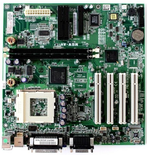 Motherboard, asus mew-av intel i810 celeron skt 370 atx rev1.04 | eBay