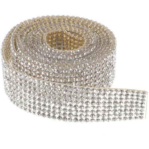 Ribbon Rhinestone Tape Self Adhesive Diy Crafts Rhinestones | eBay