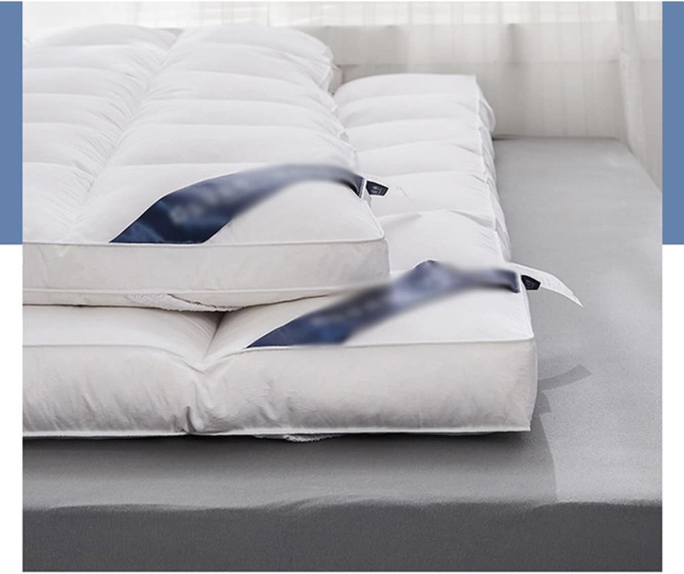 10CM Deep MATTRESS TOPPER Heavy Box Stitched Thick Hotel Quality ...