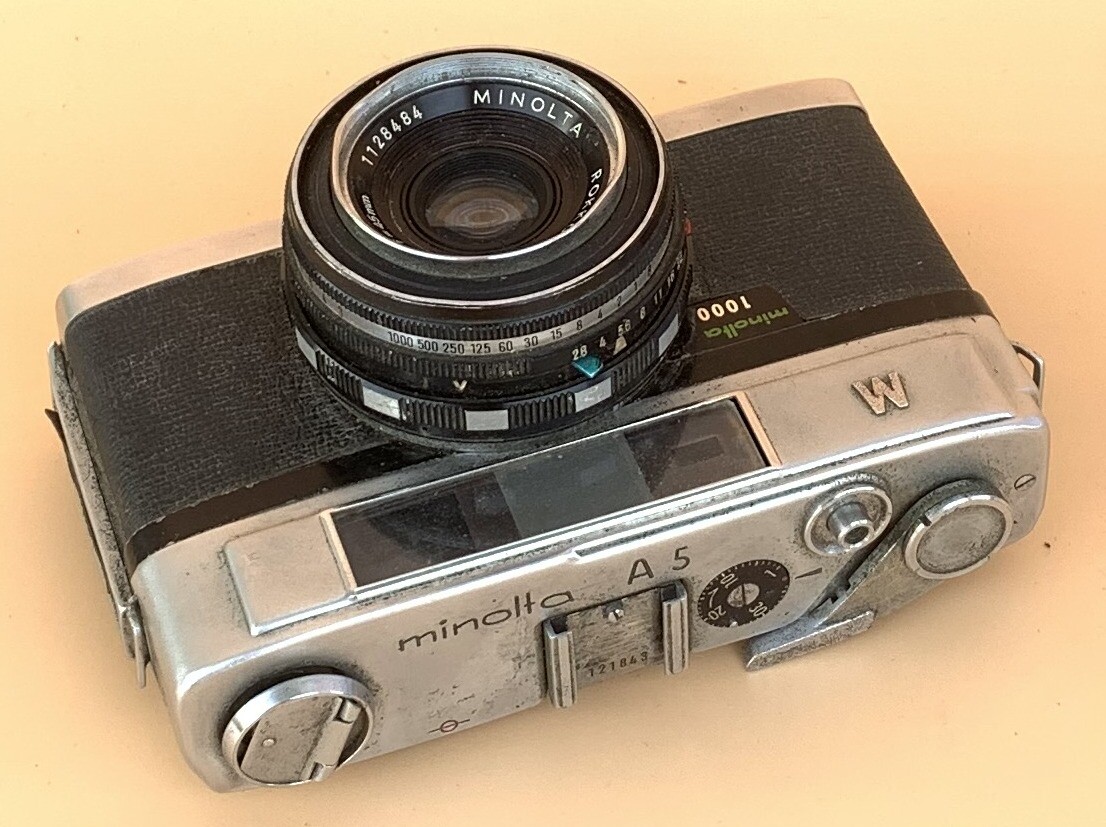 Vintage Minolta A 5 F 45mm rangefinder film Collectible Antique Working ...
