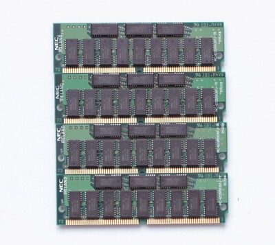 Lot of 4x8MB FPM memory - SIMM 72pin - 32MB - 70ns - TESTED - NO TARIFF ...