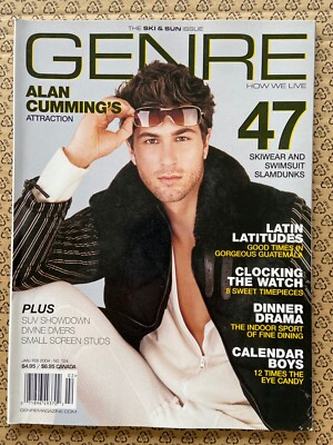 GENRE Gay US Men's Lifestyle Magazine / NEW / Alan Cumming / January ...