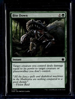 Bite Down - 212 - FDN - NM - MTG Magic the Gathering | eBay