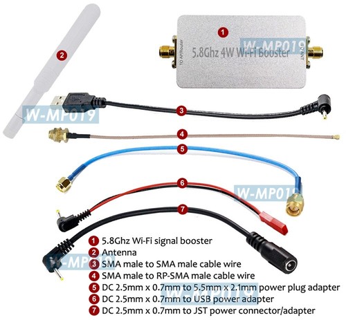 5.8GHz 4W Wi-Fi Signal Booster Range Extender For UAV Drone RC ...